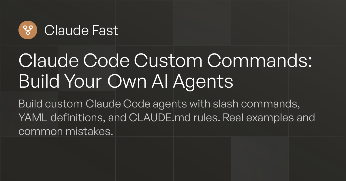 Claude Code Custom Commands: Build Your Own AI Agents