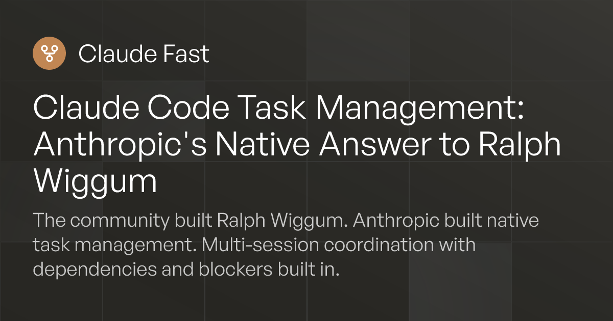 Claude Code Task Management: Native Multi-Session AI