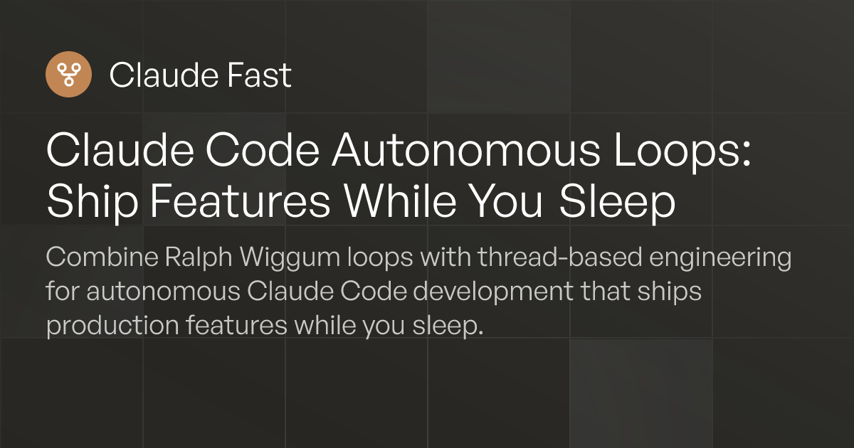 Claude Code Autonomous Loops: Ship Features While You Sleep