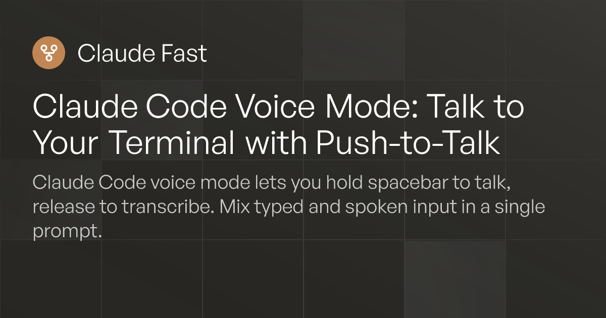 Claude Code Voice Mode: Talk to Your Terminal (2026)