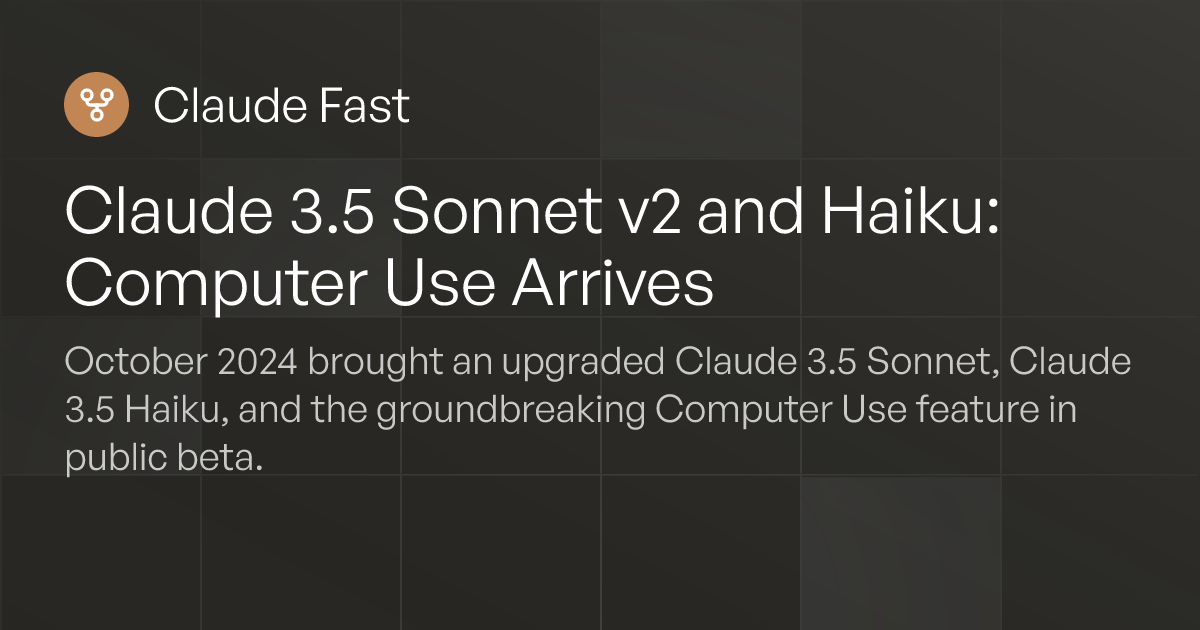 Claude 3.5 Sonnet v2 and Haiku: Computer Use Arrives