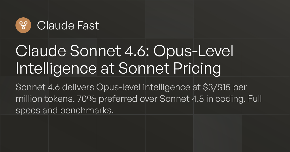 Claude Sonnet 4.6: Specs, Benchmarks & Pricing 2026